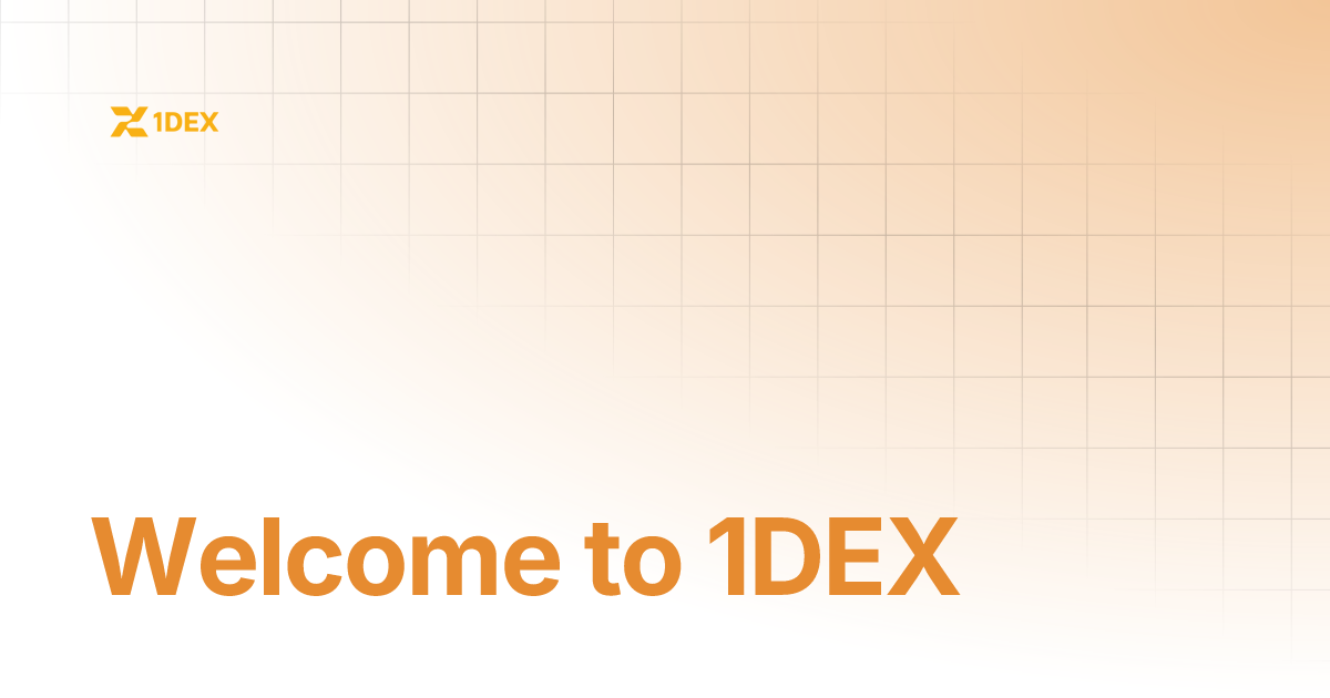 Welcome to 1DEX | 1DEX